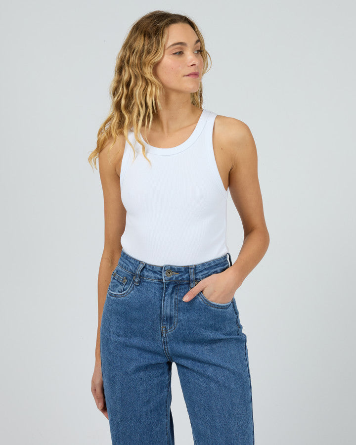 Ella Tank White – Urban Coyote Boutique