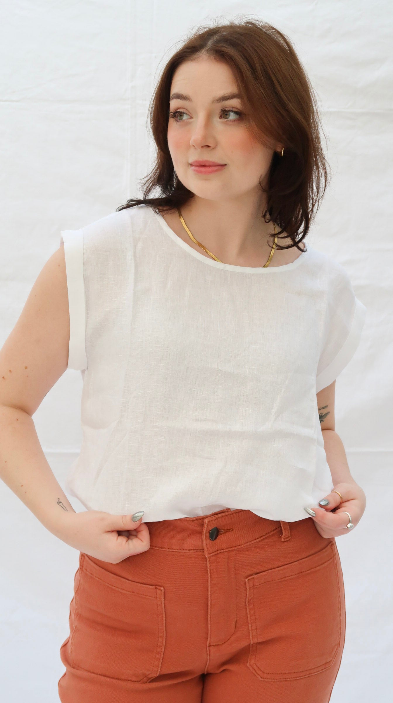 Amelia Top White – Urban Coyote Boutique